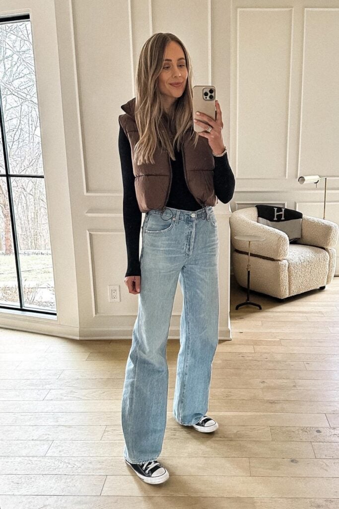 22 Stylish Puffer Vest Outfits You'll Want to Try This Season