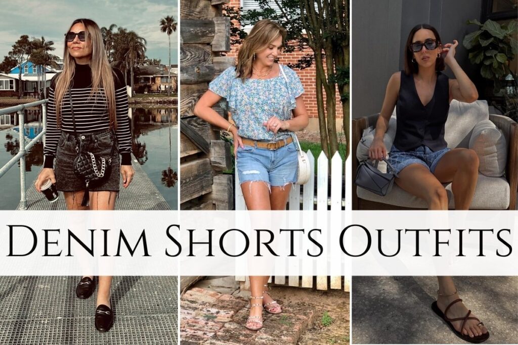 21 Stylish Denim Shorts Outfit Ideas