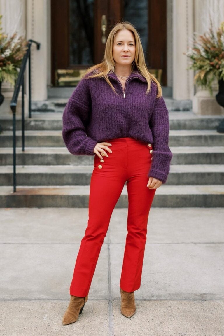 19 Stylish Red Pants Outfit Ideas