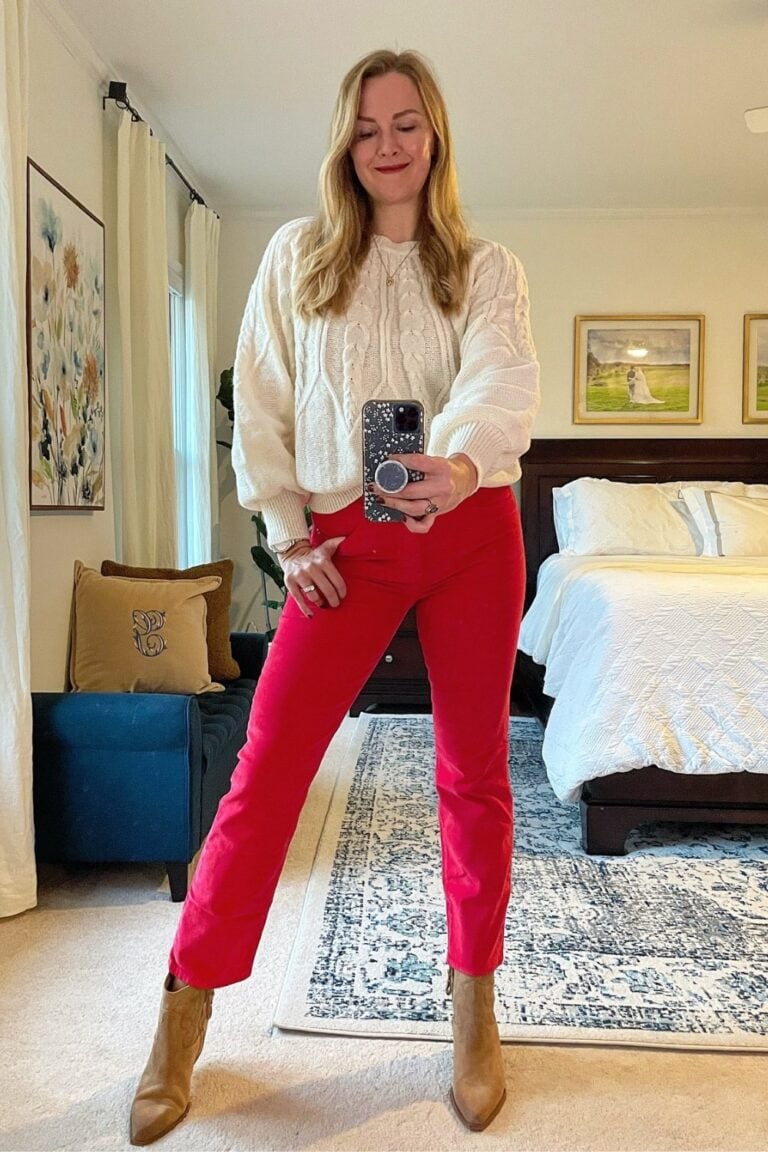19 Stylish Red Pants Outfit Ideas