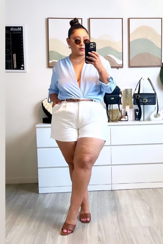 22 Stylish White Shorts Outfit Ideas You'll Love This Summer