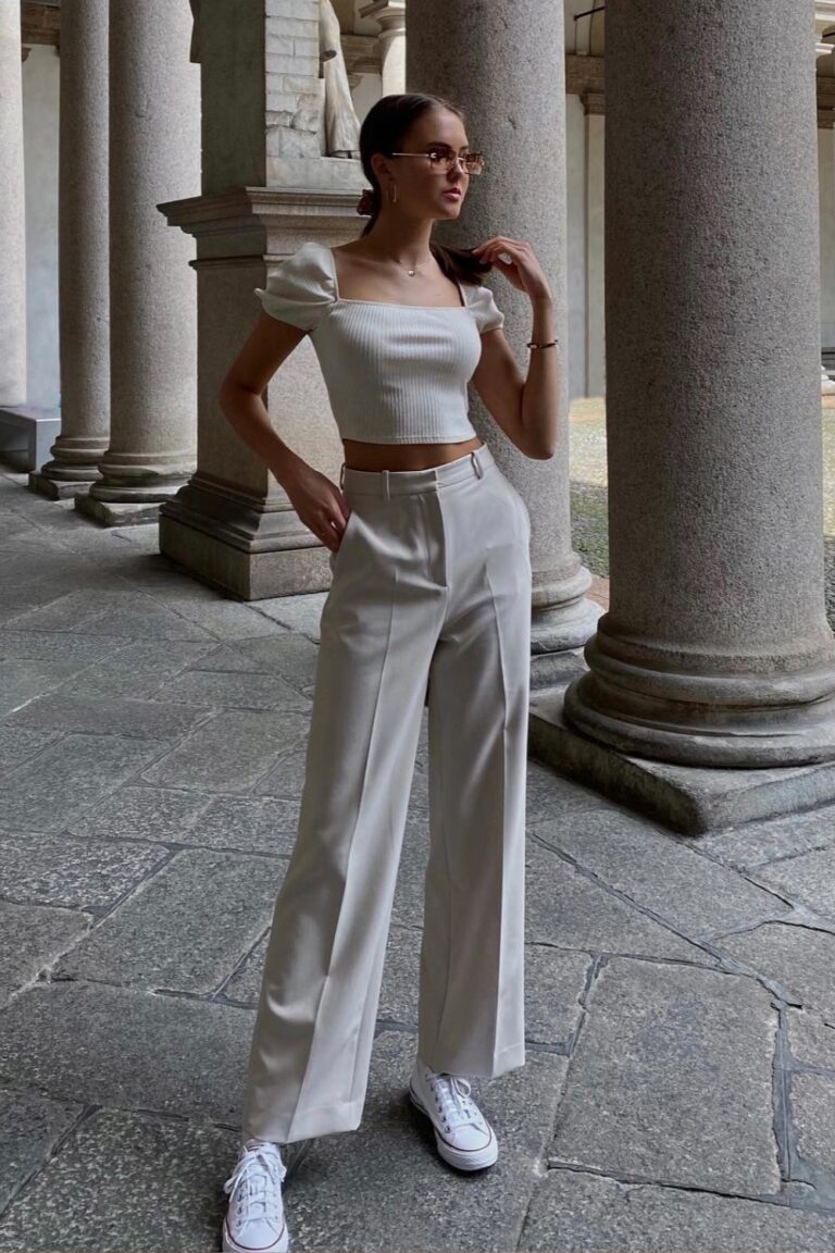 23 Chic Beige Pants Outfit Ideas You'll Want to Try ASAP