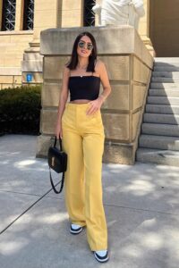18 Stunning Yellow Pants Outfit Ideas to Brighten Your Wardrobe