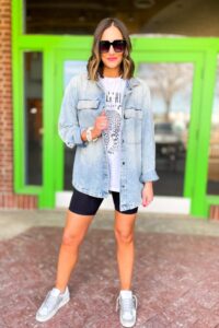 20 Cute Biker Short Outfits For Every Occasion