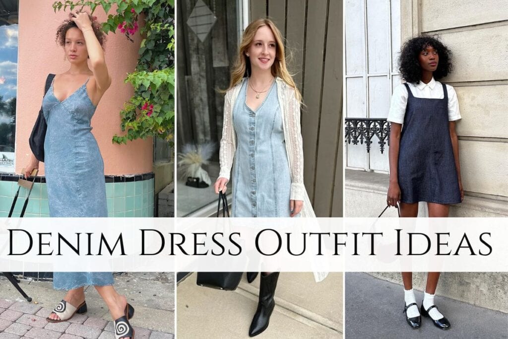 17 Chic Denim Dress Outfit Ideas to Re-Create ASAP