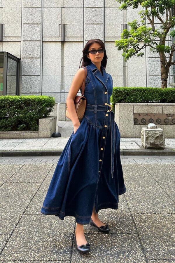 17 Chic Denim Dress Outfit Ideas to Re-Create ASAP